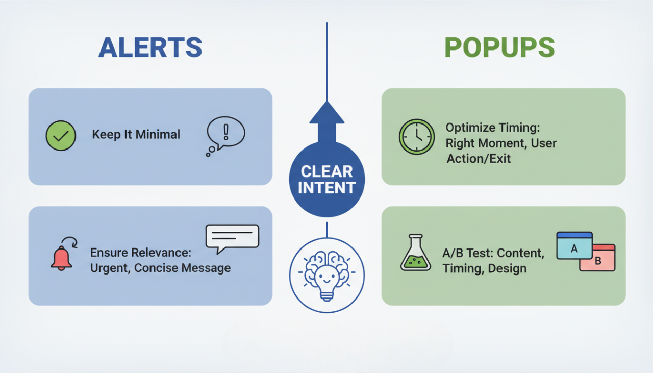Alert vs Popups: Key Differences, Use Cases, and Best Practices - Poper